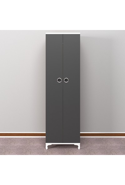 Kenzlife gardırop 2 kapaklı kapılı krizantem 168x50x42 gri ayaklı gardolap dolap Kenzlife gardırop 2 kapaklı kapılı krizantem 168x50x42 gri ayaklı gardolap dolap