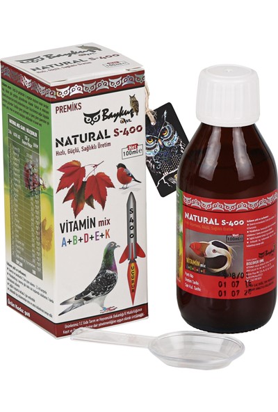 Baykuş Natural Kuş Vitamini Mix S400 Baykuş Natural Kuş Vitamini Mix S400