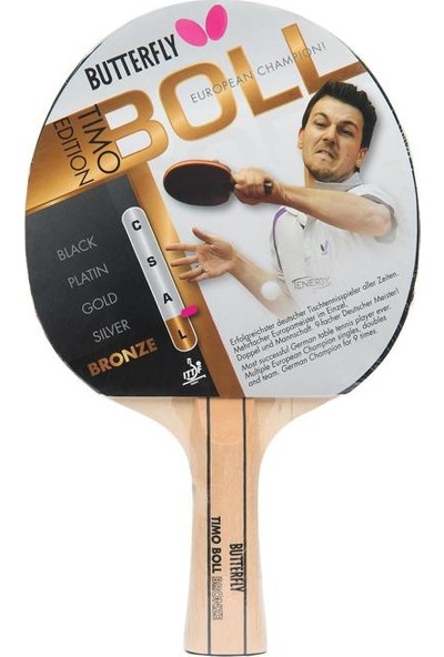 Butterfly Timo Boll Bronze Masa Tenisi Raketi Spinli ve Kontrollü Oyun Imkanı Sunar Butterfly Timo Boll Bronze Masa Tenisi Raketi Spinli ve Kontrollü Oyun Imkanı Sunar