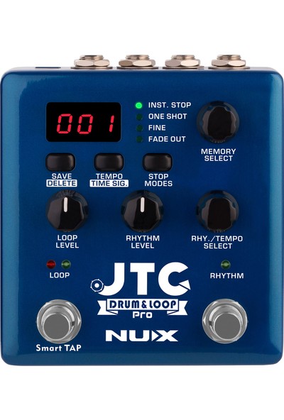 Nux NDL-5 JTC Drum & Loop Pro Dual Switch Looper Pedalı Nux NDL-5 JTC Drum & Loop Pro Dual Switch Looper Pedalı