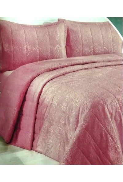 Merinos Yatak Örtüsü Çift Kişilik Ipeksoft Bade Erguvan