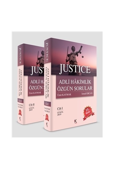 Justice Adli Hakimlik Özgün Sorular (2 Cilt Takım)