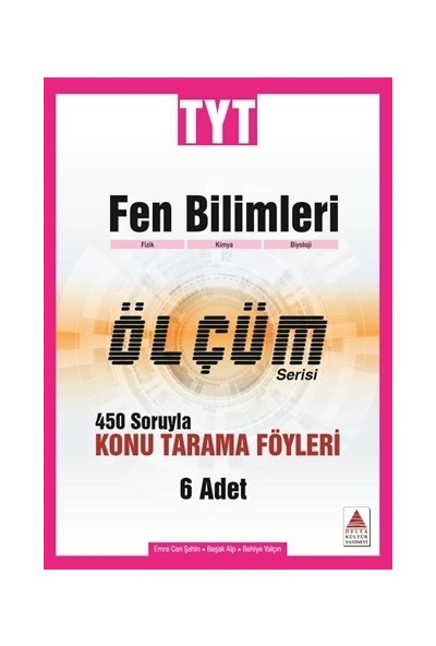 TYT Fen Bilimleri Ölçüm Serisi 450 Soruyla Konu Tarama Föyleri