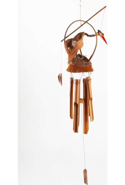 Dünyadan Hediyeler Bambu Rüzgar Çanı Leylekli Hindistan Cevizi Dünyadan Hediyeler Bambu Rüzgar Çanı Leylekli Hindistan Cevizi