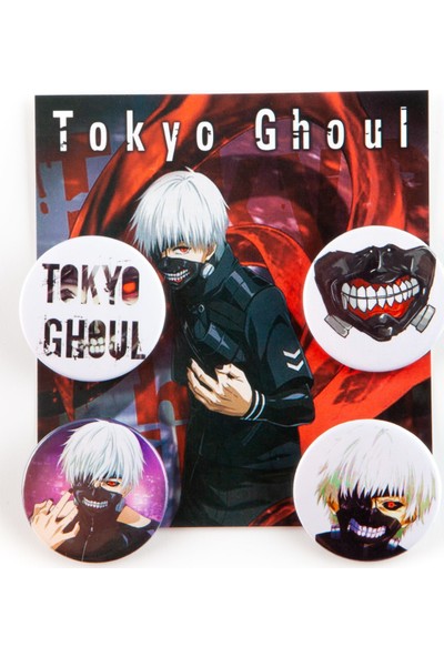 Dünyadan Hediyeler Japon Tokyo Ghoul 4 Lü Rozet Broş Dünyadan Hediyeler Japon Tokyo Ghoul 4 Lü Rozet Broş