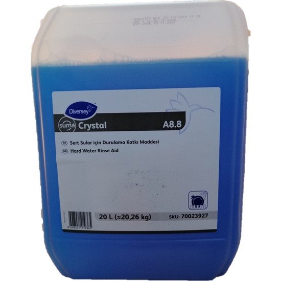 Diversey Suma Crystal A8.8 20 lt Orta ve Sert Sular Için Fiyatı