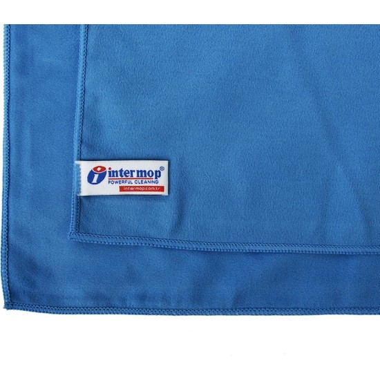 İntermop Mikrofiber Hassas Yüzey Temizleme Bezi Mavi 40x40cm Fiyatı