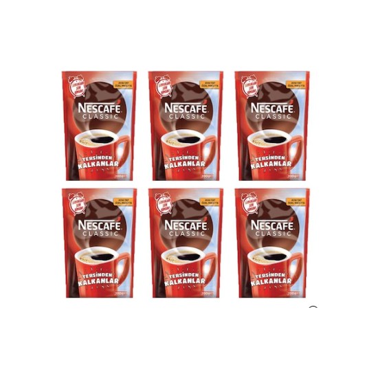Nestle Nescafe Classic 200 gr x 6'lı Fiyatı - Taksit Seçenekleri