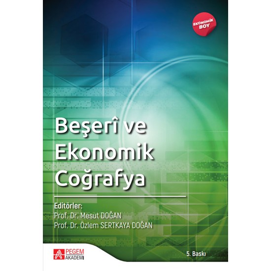 Pegem Akademi Yayıncılık Beşeri ve Ekonomik Coğrafya Kitabı