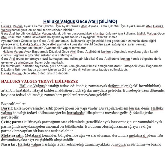 Silimo Ayak Parmak Düzeltici Ayak Başparmak Kemiği Fiyatı