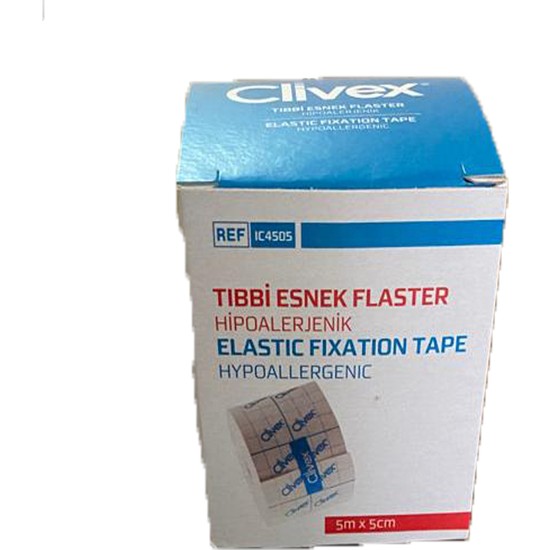 Clivex Tıbbi Esnek FİX Flaster 5m*5cm 1KUTU Fiyatı