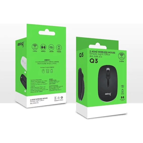 Lennox Q3 Kablosuz Mouse - Siyah Mouse - Wireless Mouse - Fiyatı