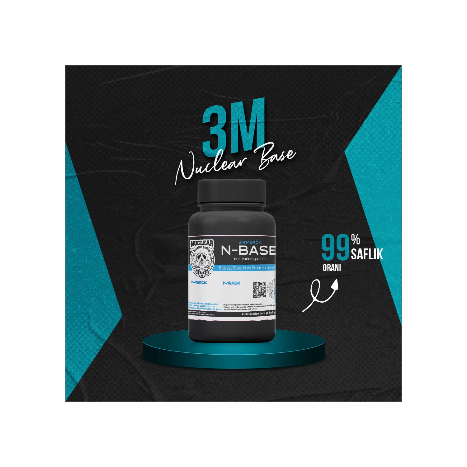 Nuclear Kimya Merck Nbase 0 mg 3 m Gliserin Propilen Glikol Fiyatı