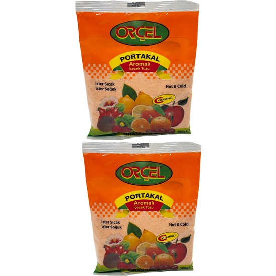 Orçel Portakal Aromalı İçecek Tozu Oralet Çay 300 grX 2 Adet Fiyatı