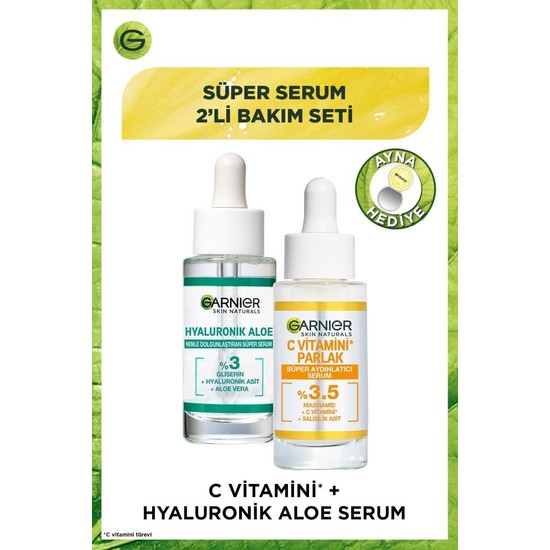 Garnier Süper Serum 2'li Bakım Seti C Vitamini + Hyaluronik Fiyatı