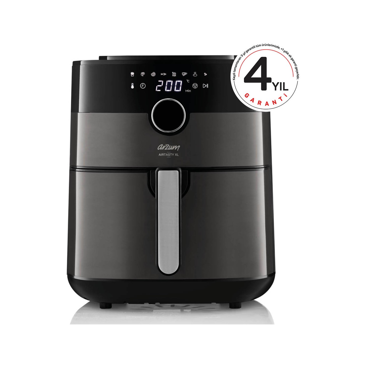 Arzum AR2074-G Airtasty Air Fryer Gümüş Sıcak Hava Fritözü Fiyatı