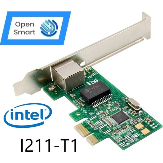 Open Smart 1 Port Intel I211-T1 1gbe Pcıe X1 Ethernet Kart - Fiyatı