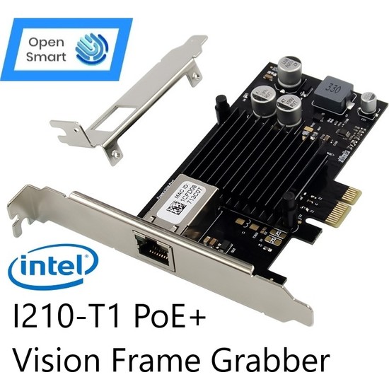 Intel I210AT Single Port 1gbe Poe+ Vision Frame Grabber Nic Fiyatı
