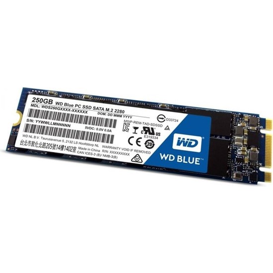 Wd 250GB WDS250G2B0B Blue M.2 Sata 550/525MB Fiyatı