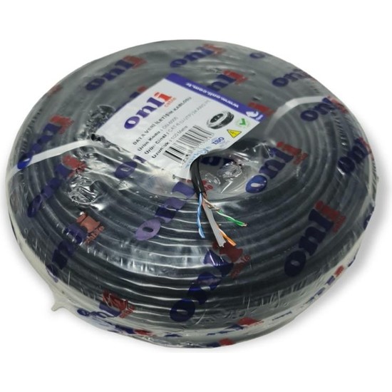 Onli Cat6 Kablo 24AWG Dış Ortam 100MT Siyah Fiyatı