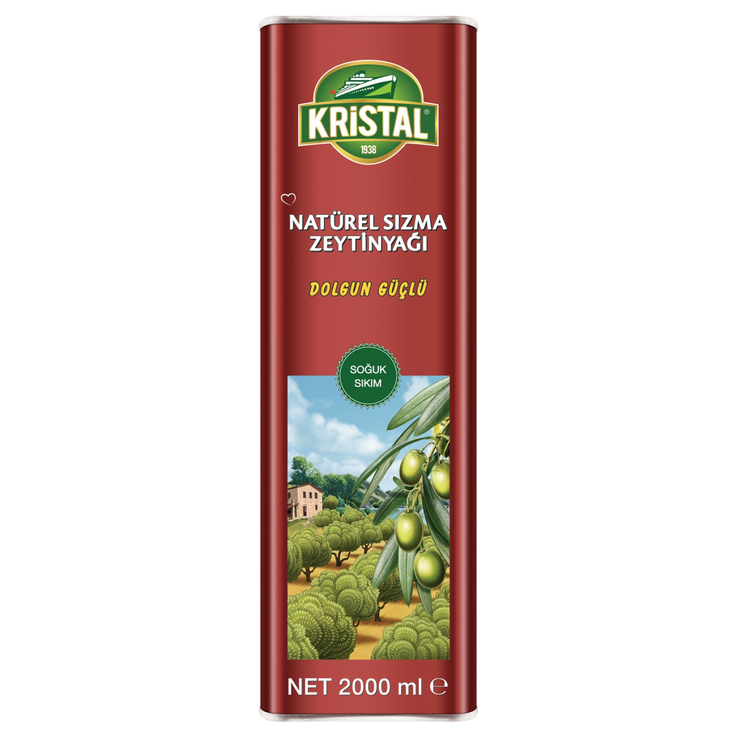 Kristal Natüral Sızma Zeytinyağı Dolgun Güçlü 2 Litre Fiyatı