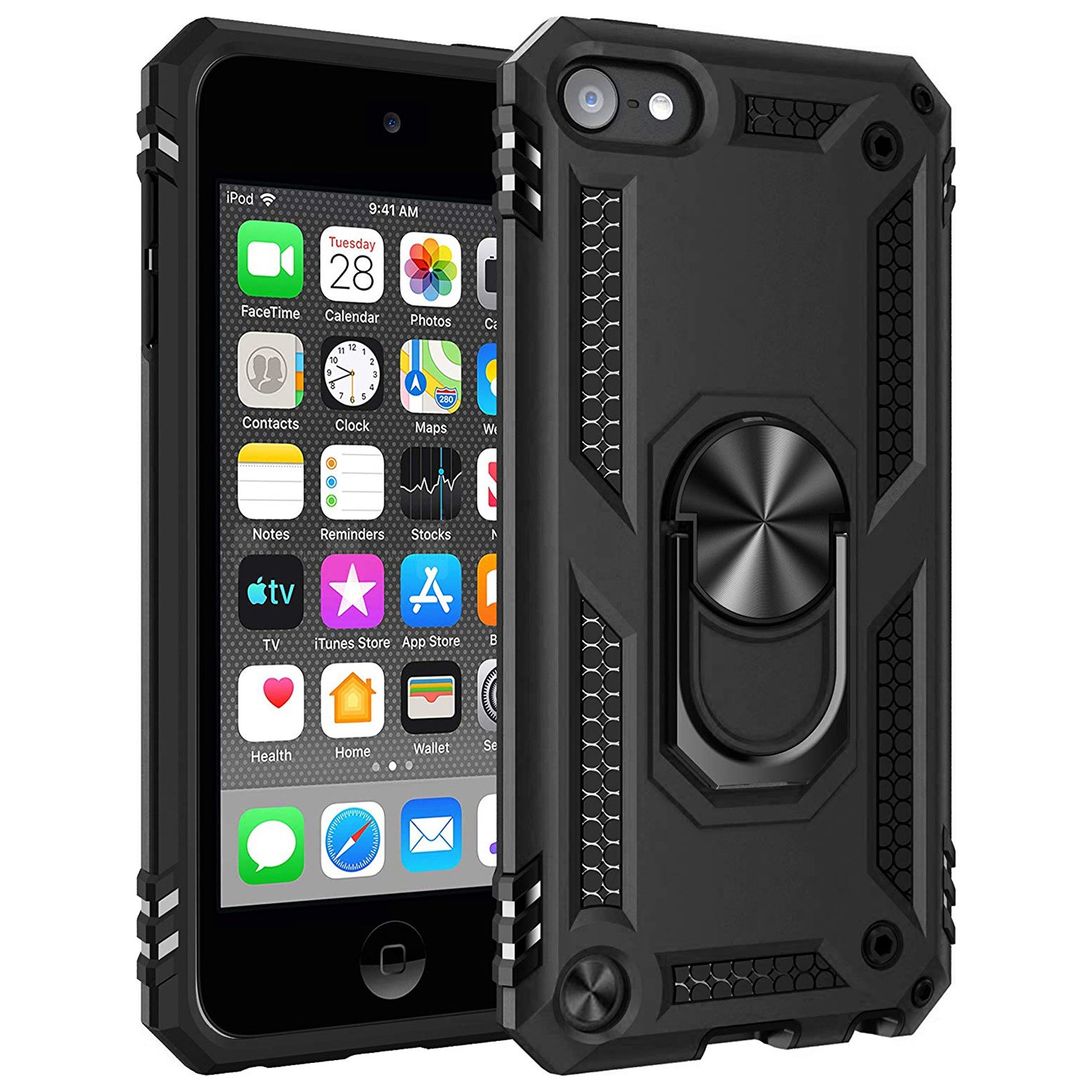 Microsonic Apple iPod Touch 7 Kılıf Military Ring Holder Fiyatı