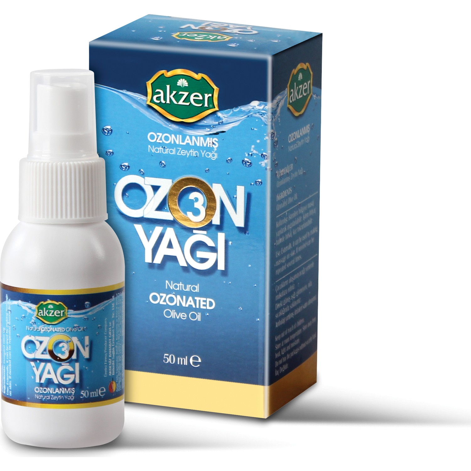 Akzer Ozonlanmış Zeytinyağı 50 ml Fiyatı - Taksit Seçenekleri