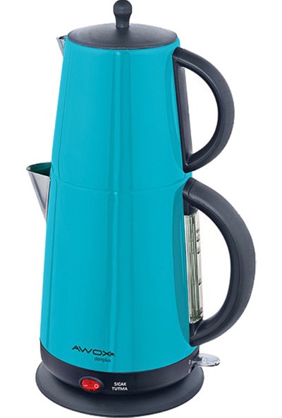 Awox Demplus Çelik Çaycı Çay Makinesi Mavi Awox Demplus Çelik Çaycı Çay Makinesi Mavi
