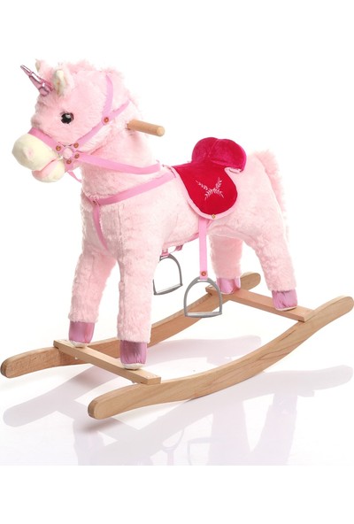 Baby Toys Boynuzlu Sallanan At Pembe