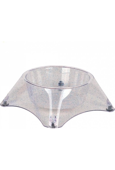 Flip Yuvarlak Mama Kabı Simli Flip Yuvarlak Mama Kabı Simli