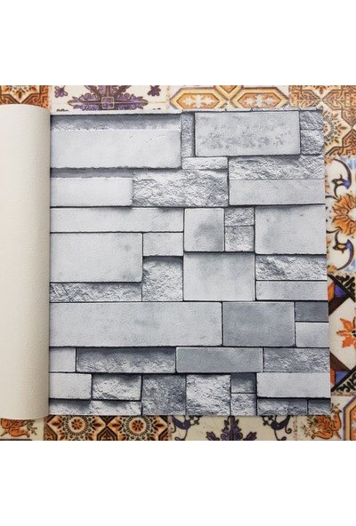 Golden Taş Desenli 3 Boyutlu 13251 Duvar Kağıdı (5m²) - Tutkal Hediyeli Golden Taş Desenli 3 Boyutlu 13251 Duvar Kağıdı (5m²) - Tutkal Hediyeli