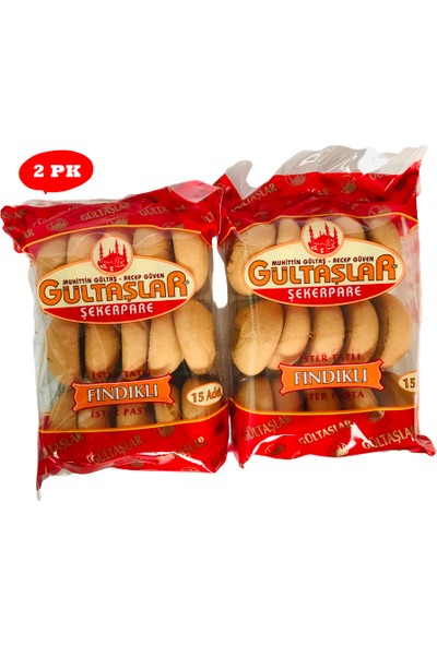 Gültaşlar Fındıklı Şekerpare 240 gr x 2 Paket