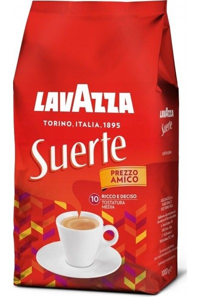 Lavazza Suerte Orta Kavrulmuş Espresso Kahve Çekirdek 1000 gr Lavazza Suerte Orta Kavrulmuş Espresso Kahve Çekirdek 1000 gr