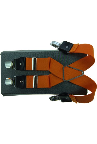 Kemer Sepeti Turuncu Renkli Dört Klipsli Pantolon Askısı Kemer Sepeti Turuncu Renkli Dört Klipsli Pantolon Askısı