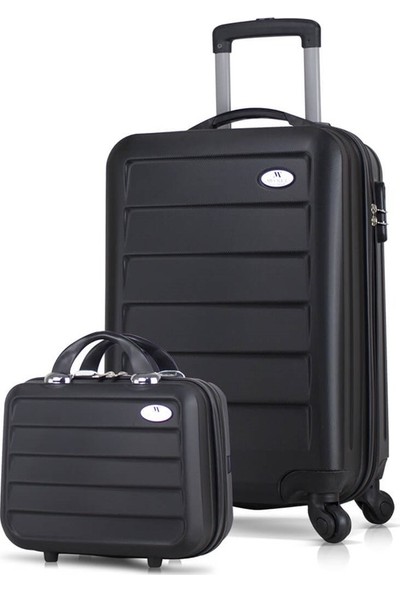 My Valice Ruby Abs 2'Li Valiz Seti Makyaj + Kabin Boy Siyah My Valice Ruby Abs 2'Li Valiz Seti Makyaj + Kabin Boy Siyah