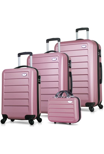 My Valice Ruby Abs 4'lü Travel Valiz Seti Rose Gold My Valice Ruby Abs 4'lü Travel Valiz Seti Rose Gold