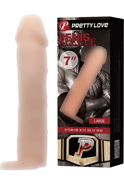 Pretty Pt Realistik Et Dokuda Large 6 cm Uzatmalı Penis Kılıfı