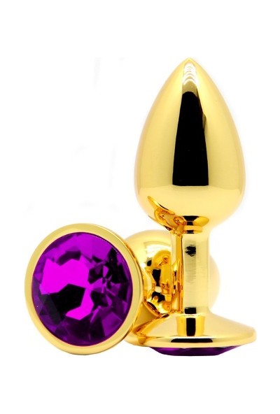 X-Men Gold Metal Orta Boy Lüks Taşlı Anal Plug