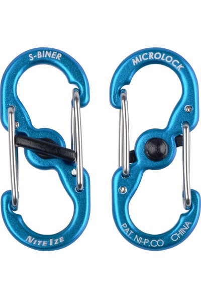Niteize Nite Ize S-Biner Microlock Alüminyum Karabiner 2li Paket - Mavi Niteize Nite Ize S-Biner Microlock Alüminyum Karabiner 2li Paket - Mavi