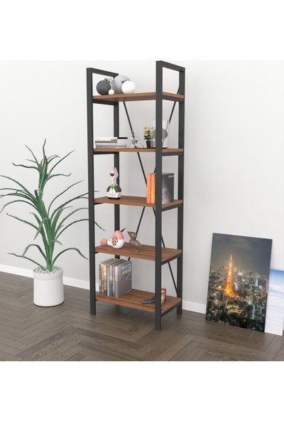 Wood House Bahar 5 Raflı Kitaplık Wood House Bahar 5 Raflı Kitaplık