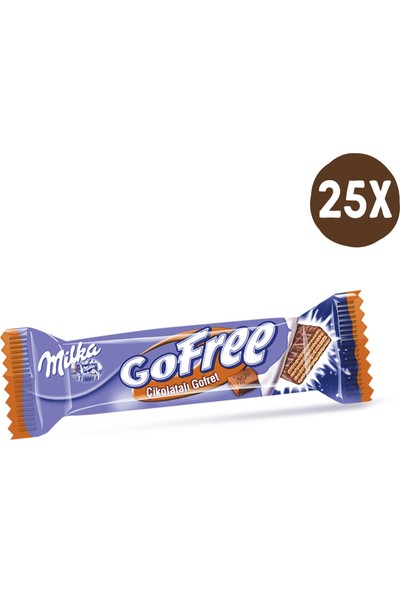 Milka Gofree Çikolatalı Gofret 28 gr- 25 Adet