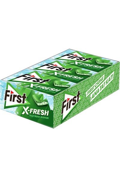 First X-Fresh Yeşil Nane 27 G - 12 Adet