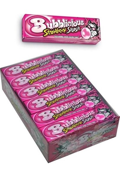 Bubblicious Çilek Aromalı 38 gr Balonlu Sakız 18 Adet Bubblicious Çilek Aromalı 38 gr Balonlu Sakız 18 Adet