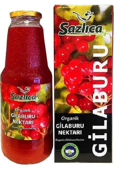 Sazlıca Organik Gilaburu Nektarı 1000 ml