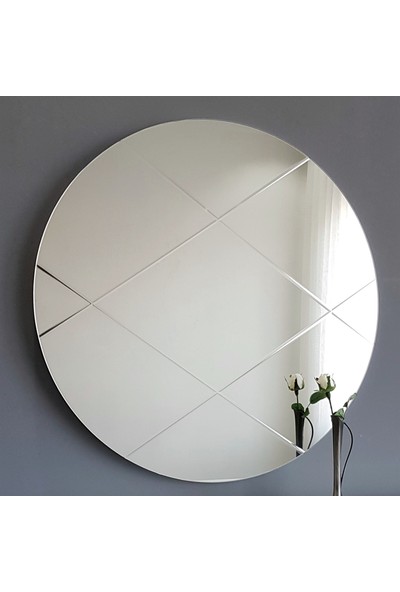 Neostill Yuvarlak Ayna Baklava Desen 60 cm Neostill Yuvarlak Ayna Baklava Desen 60 cm