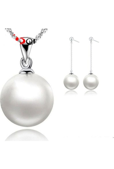 Myfavori Opal Taş Kolye Küpe Takı Seti Myfavori Opal Taş Kolye Küpe Takı Seti