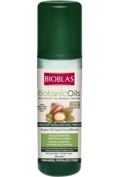Bioblas Botanic Oils Argan Yağlı Sıvı Saç Kremi 200 ml