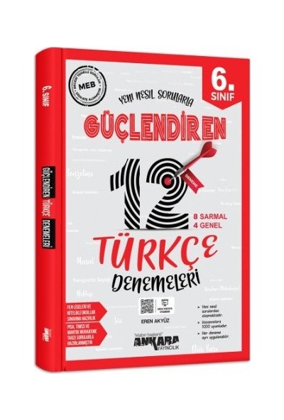 Ankara Yayıncılık 6.Sınıf Güçlendiren Türkçe 12 Deneme Sınavı Ankara Yayıncılık 6.Sınıf Güçlendiren Türkçe 12 Deneme Sınavı