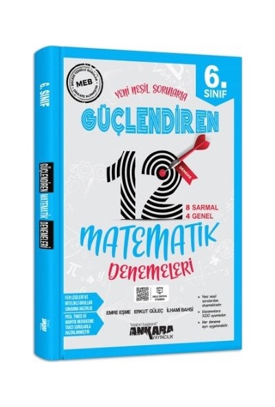 Ankara Yayıncılık 6.Sınıf Güçlendiren Matematik 12 Deneme Sınavı