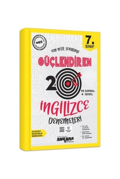 Ankara Yayıncılık 7.Sınıf Güçlendiren Ingilizce 20 Deneme Sınavı